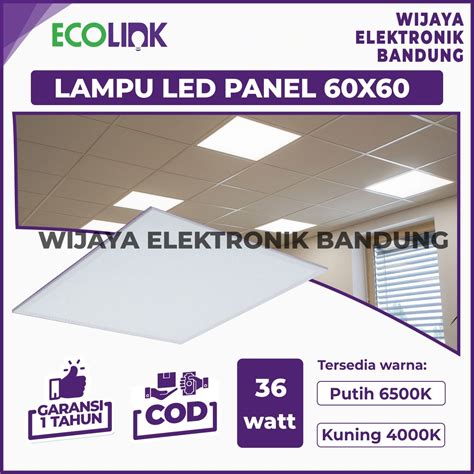 Lampu Led Panel Kotak Ecolink Watt Watt W W Cm X Cm X Cm Cm X Cm