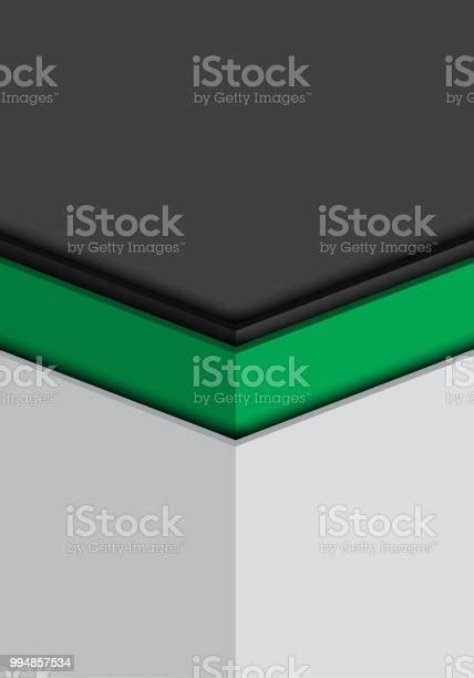 회색 빈 공간 디자인 현대 미래 배경 벡터 일러스트 레이 션에 추상 녹색 화살표 방향 0명에 대한 스톡 벡터 아트 및 기타 이미지 0명 개념 개념과 주제 Istock