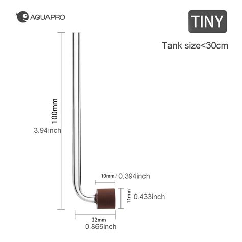 Aquarium Co2 Diffuser Fish Tank Bubble Mini Counte Grandado