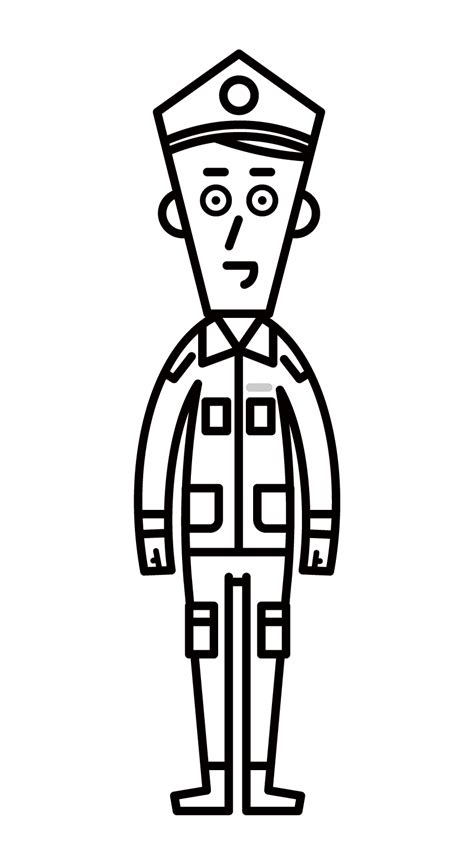 마약 상인과 경찰견의 일러스트 남성 무료 일러스트 소재집 Kukukeke