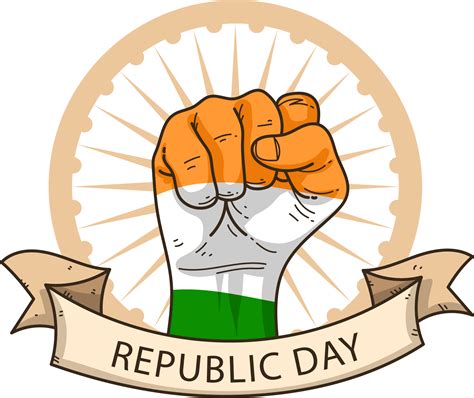 Happy Republic Day 2023 Hand Symbol Clipart Png Republic Day Clip