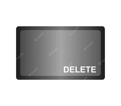 Premium Vector Delete Button