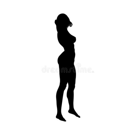 Naked Girls Silhouette Stock Vector Illustration Of Graphic 155909036