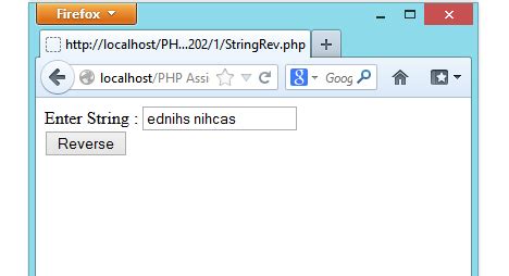 Write A Php Script To Accept A String And Then Display Each Word Of String In Reverse Order