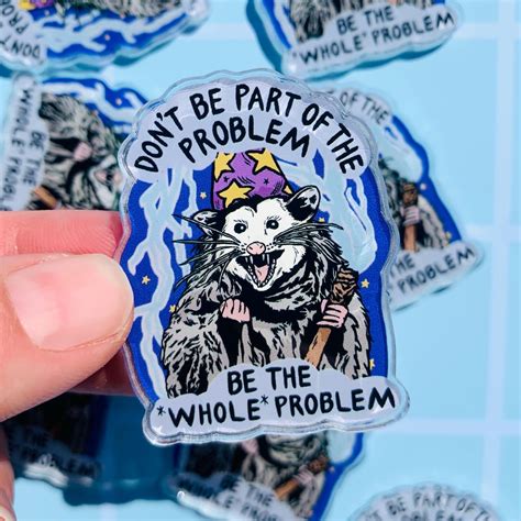 Funny Magnet Possum T Magnet Cute Opossum Magnet Fridge Decor Weird