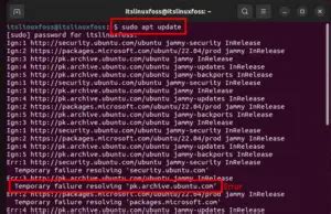 How To Fix Temporary Failure Resolving Archive Ubuntu Com Error Its Linux FOSS