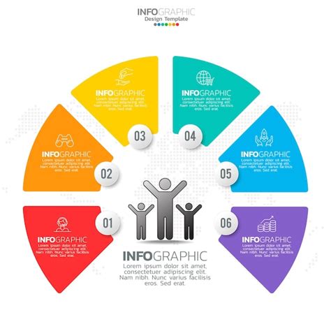 Premium Vector Infographic With 6 Steps Options Parts Steps Or Processes