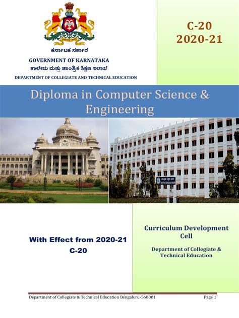 C 20 Cse 1 2 Sem Pdf Engineering Course Credit