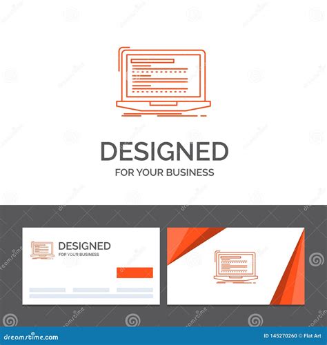 business logo template for code coding computer monoblock laptop