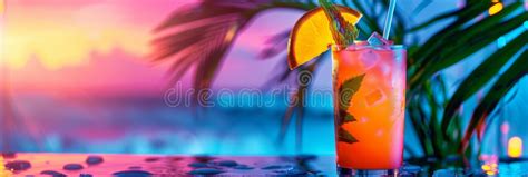 Tropical Mocktail Stock Illustrations 3086 Tropical Mocktail Stock