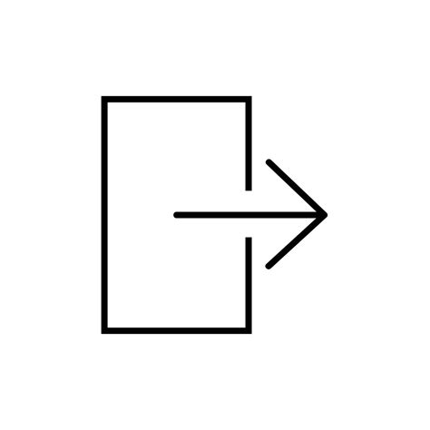 Exit Vector Icon Vector Art At Vecteezy