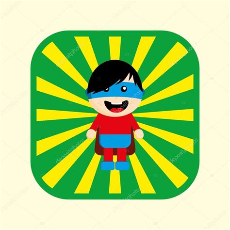 Pequeño Héroe De Dibujos Animados Vector De Stock 49300685 De ©vectorfirst
