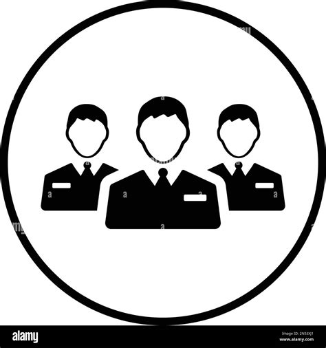 Manager Group People Icon Simple Editable Vector Eps File Stock