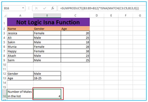 Isna Function In Excel