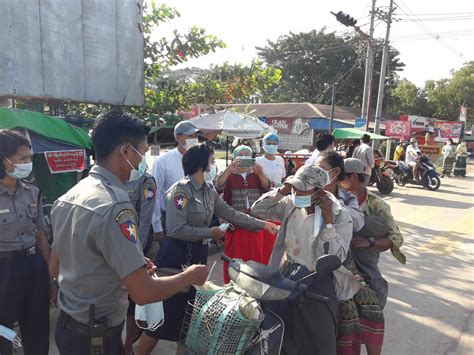 ညောင်လေးပင်မြို့တွင် Mask Campaign နေ့စဉ်ပြုလုပ် Information And Public Relations Department