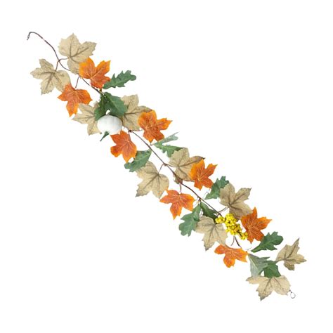 Rattan Cane Fall Garland Autumn Pumpkin Berry Garland Thanksgiving