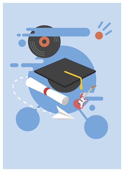 卡通手绘毕业季元素素材cnn