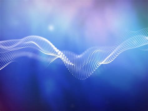 흐르는 입자와 3d 추상 사이버 배경 무료 사진