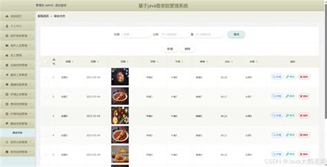基于springbootvue的敬老院管理系统设计和实现（源码部署讲解答辩辅导等） Csdn博客