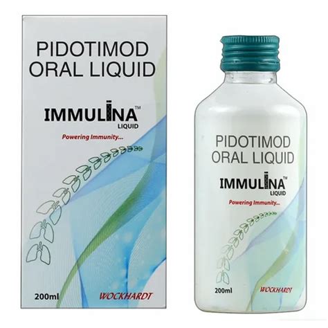 Immulina Pidotimod Oral Liquid At ₹ 962bottle Immulina Liquid In