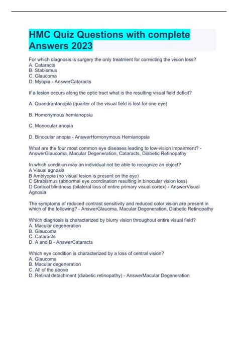 Bundle For Hmc Test Exam Already Pass Stuvia Us