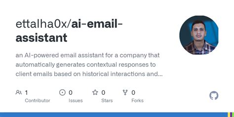 Github Ettalha0xai Email Assistant An Ai Powered Email Assistant