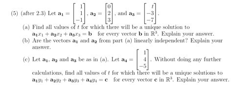 Solved 5 After 2 3 Let Aj 1 A2 2 And Az 1 Chegg Com
