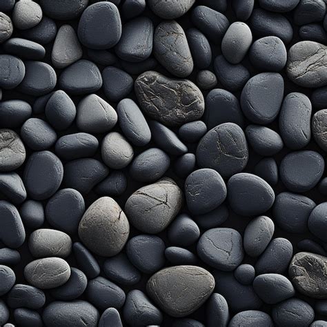 Premium Ai Image Gray Pebbles Seamless Pattern Texture Background