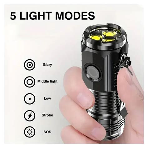 Usb Rechargeable Led Flashlight Bhmart