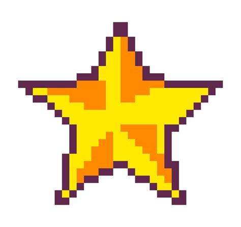 Pixelated Star Design Celestial Body Or Reward 17527367 Vector Art At Vecteezy
