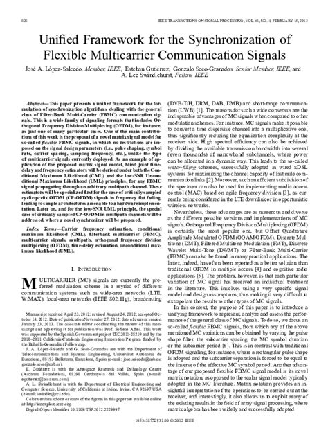 pdf unified framework for the synchronization of flexible