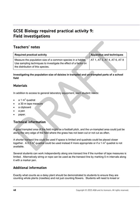 Require Practical Activities Microscopy Plant Cell Practical Igcse Biology Worksheet