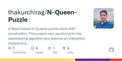 Github Thakurchiragn Queen Puzzle A React Based N Queens Puzzle Solver With Visualization