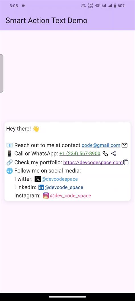 Github Devcodespacesmartactionstext A Flutter Package That Transforms Plain Text Into