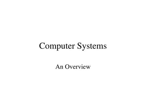 PPT Computer Systems PowerPoint Presentation Free Download ID