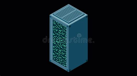Isometric Server Animation Network Server Room 3d Computer Equipment