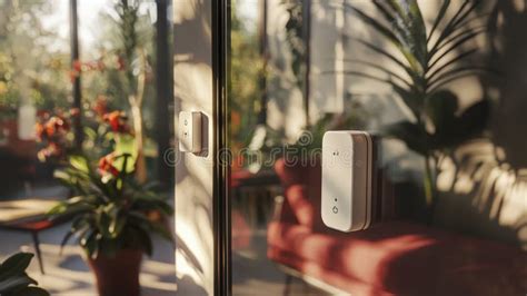 Wireless Window And Door Sensors Installation In Sunlit Living Room