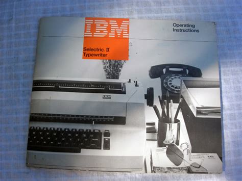 Living In The Woods IBM Selectric II 1971