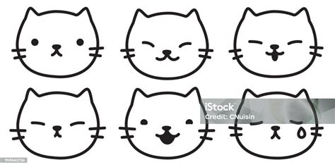 고양이 벡터 고양이 로고 아이콘 그림 문자 낙서 만화 기호 갈고리 발톱에 대한 스톡 벡터 아트 및 기타 이미지 갈고리 발톱 검은색 고양이 새끼 Istock