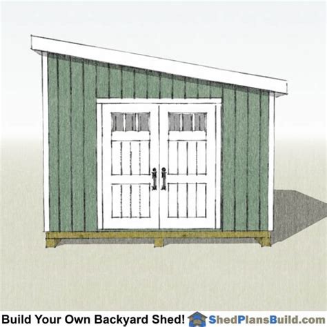 12x16 Lean To Shed Plans By Shed Plans Build