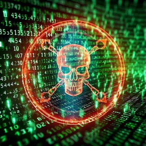 premium ai image concept of computer virus or hacker hologram of