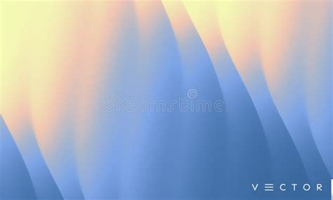 Abstract Wavy Background With Curves Lines Concept Of Cover With Dynamic Effect Stock Vector