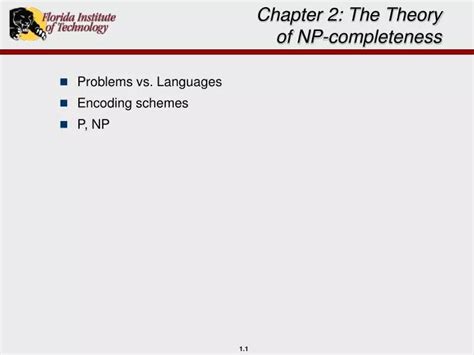 Ppt Chapter 2 The Theory Of Np Completeness Powerpoint Presentation Id1806984