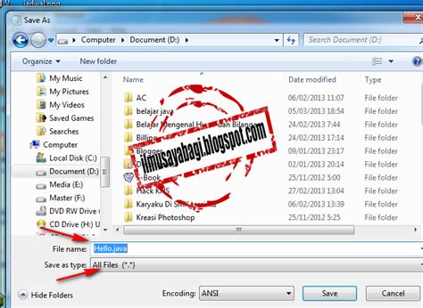 ilmuku java membuat hello world