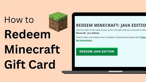 How To Redeem Minecraft T Card Youtube