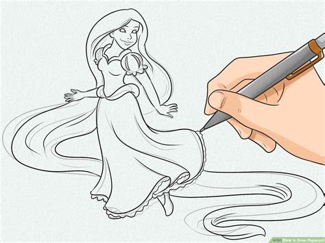 How To Draw Rapunzel And Flynn How To Draw Rapunzel And Flynn