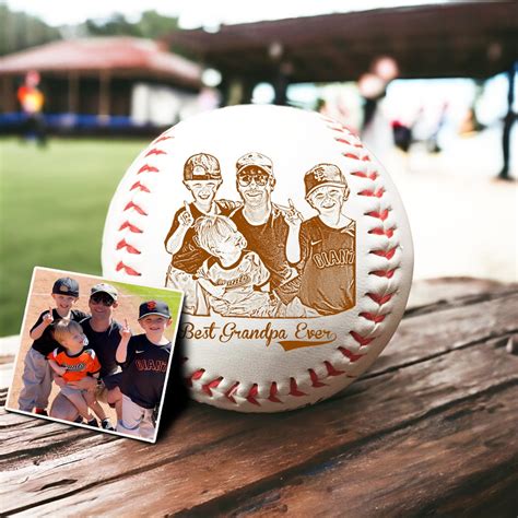 Custom Happy Fathers Day T For Dad Personalized Photo Baseball