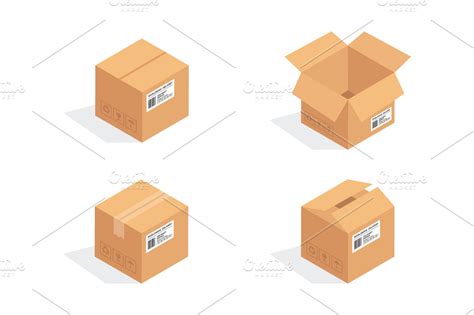 Isometric Box Illustration Vol 1 Custom Designed Illustrations