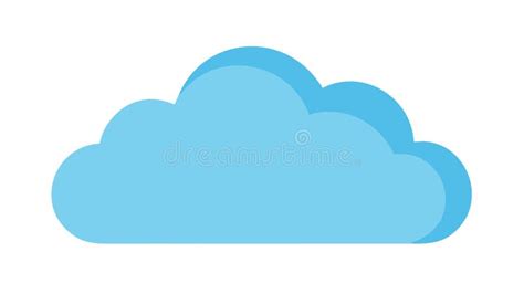 Simple Cloud Weather Sky Element Vector Vector Design Generative Ai Stock Vector Illustration