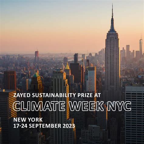 Dalal Yassin On Linkedin Climateweeknyc Zayedsustainabilityprize